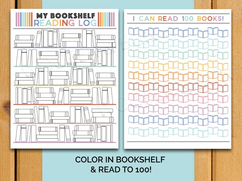 Kids Reading Log | Reading Journal Printable | Book Tracker | 100 Books ...