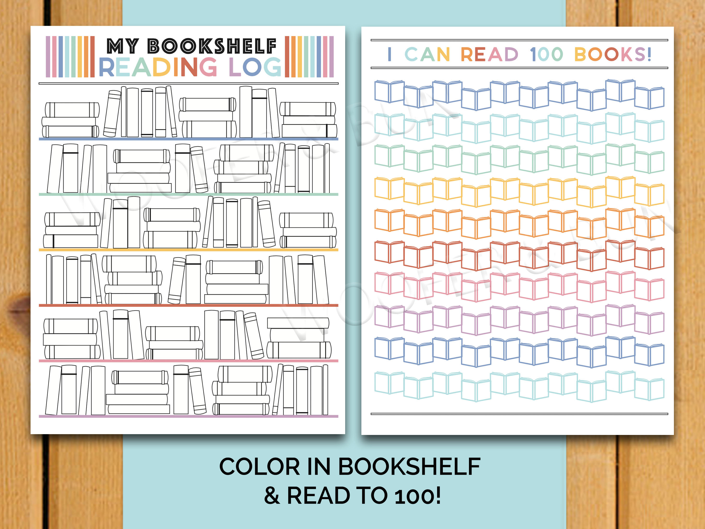 Kids Reading Log | Reading Journal Printable | Book Tracker | 100 Books ...