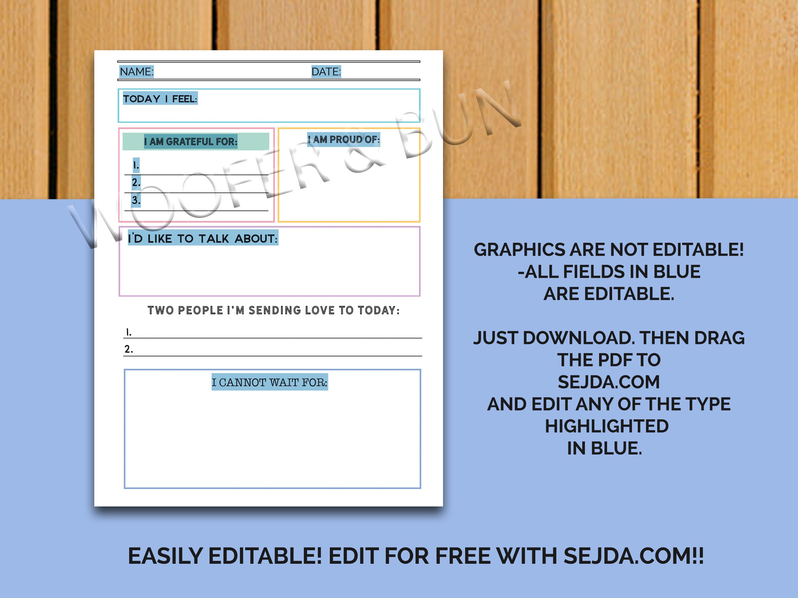 Mood Tracker Printable for Kids, Tweens & Teens Emotions Chart ...
