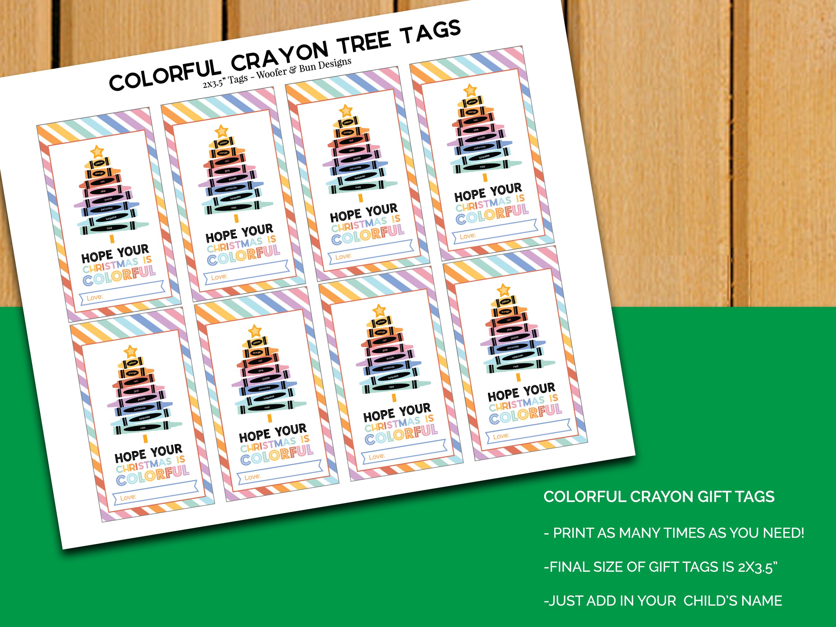 Christmas Teacher Gift Tag - Holiday Classroom Tag - Winter Break ...