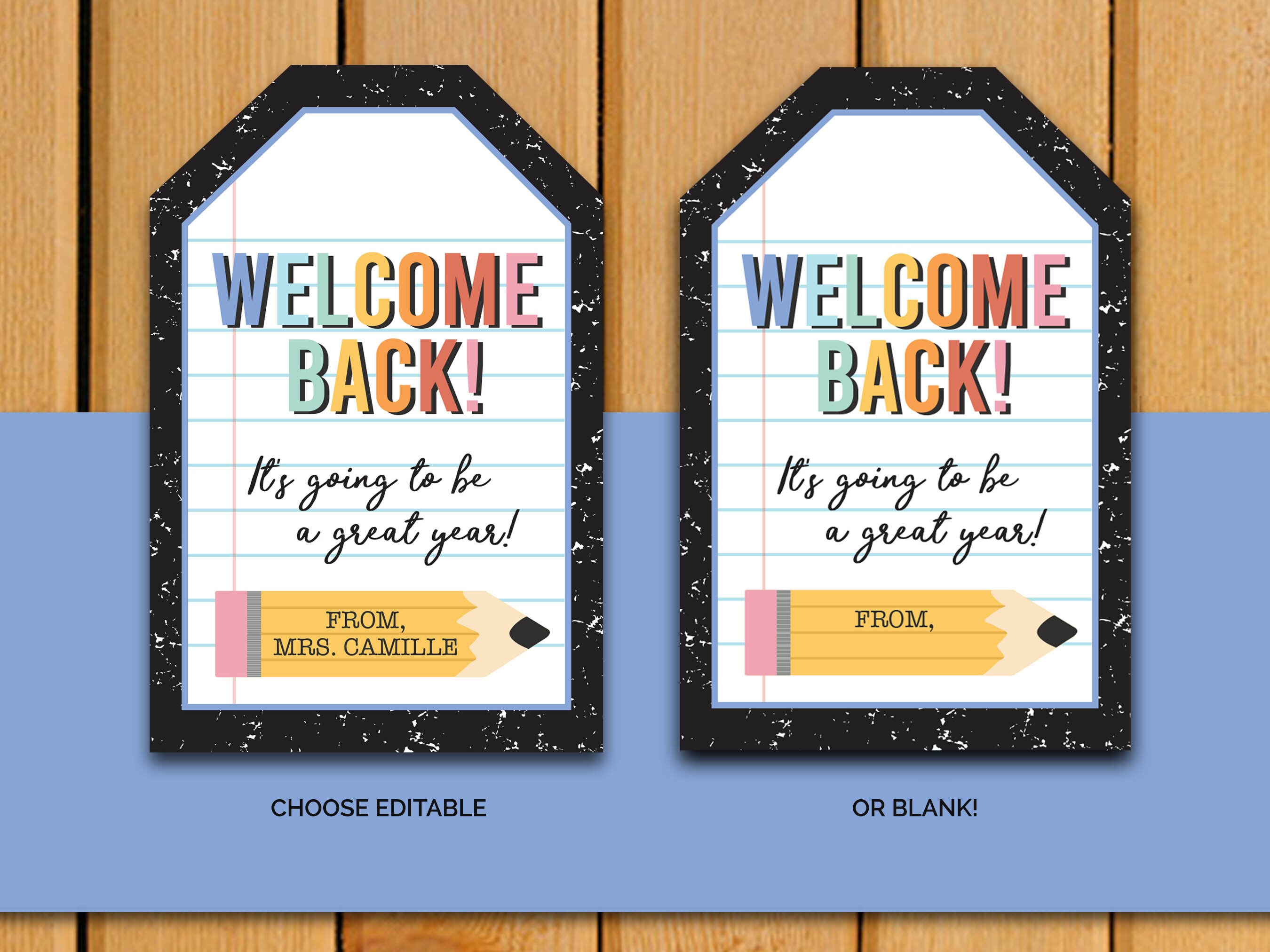 Welcome Back to School Gift Tags - INSTANT Download - 2x3" Favor Tags ...
