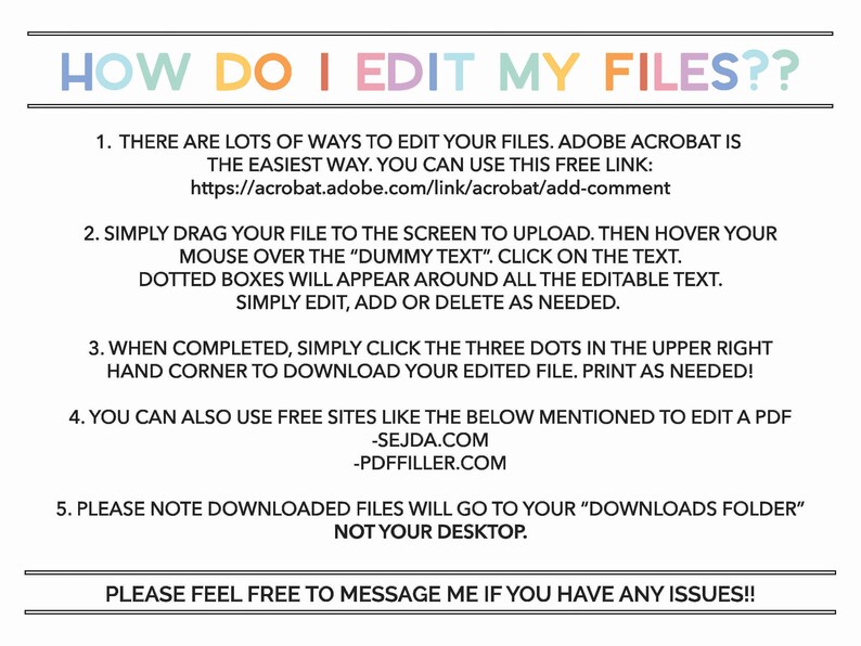 Substitute Teacher Note Template Editable 8.5x11 Sub - Etsy