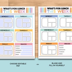 Bento Box Lunch Templates - 5 Layouts Included! - Yumbox, Bentgo ...