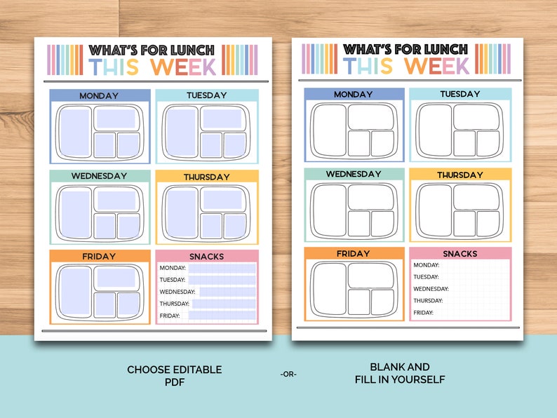 Bento Box Lunch Templates - 5 Layouts Included! - Yumbox, Bentgo ...