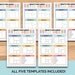 Bento Box Lunch Templates - 5 Layouts Included! - Yumbox, Bentgo ...
