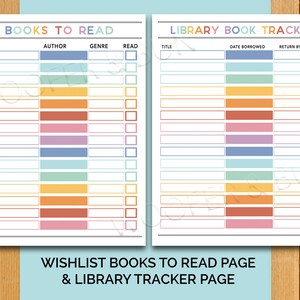 Kids Reading Log | Reading Journal Printable | Book Tracker | 100 Books ...