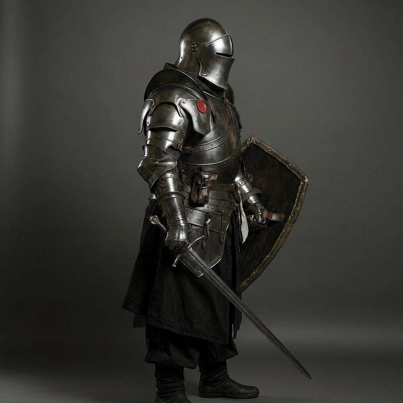 Wearable Barbuta Knight Armor Suit Gothic Medieval Armor | Full Body ...