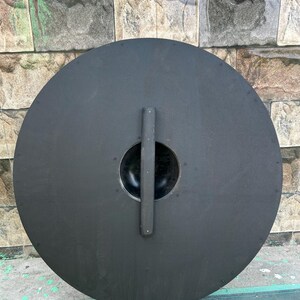 Medieval Wooden Round Shield Viking Warrior Black Crow Wall Decorative ...