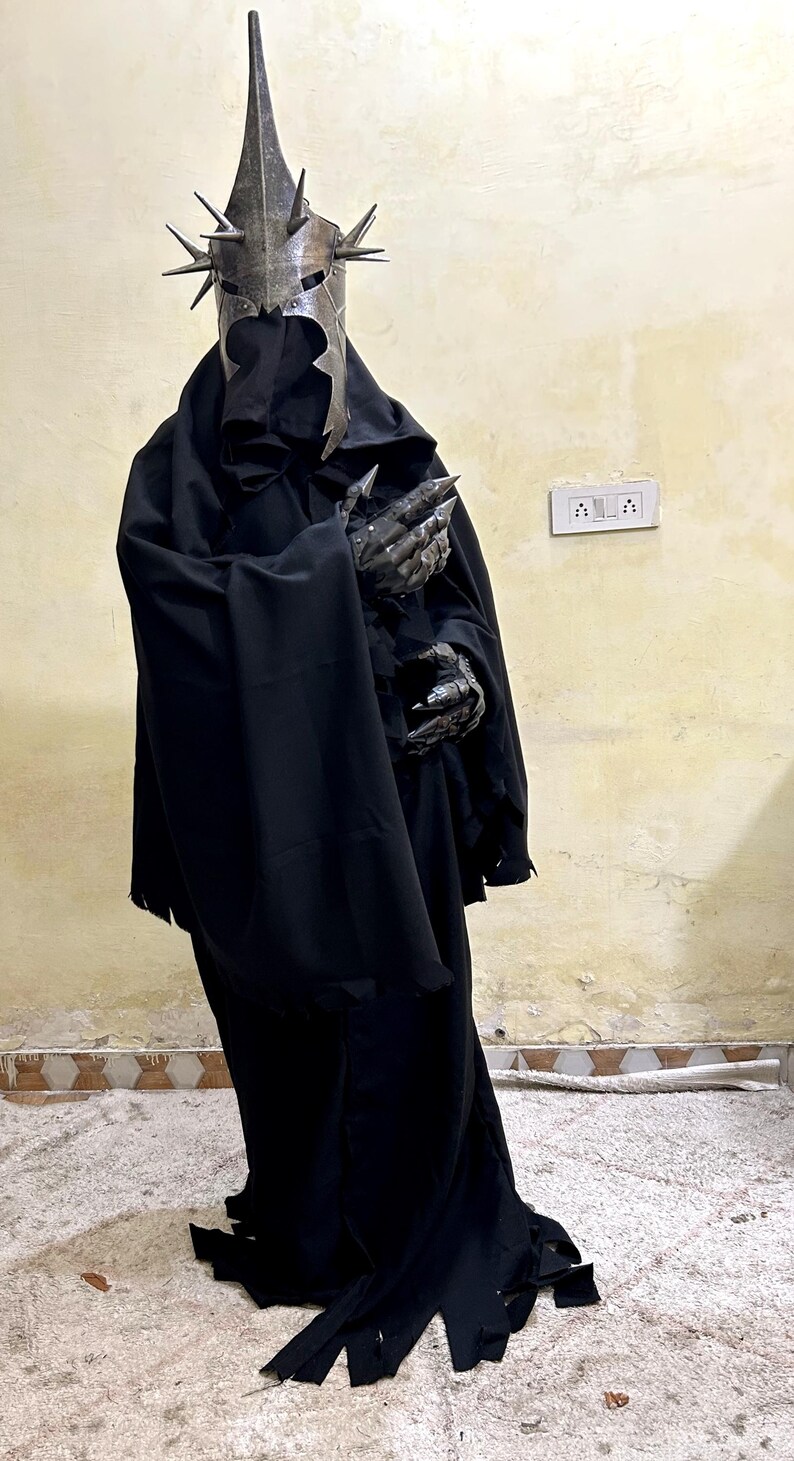 The Medieval Nazgul Black Ryder Costume Ring Wraith Witch King Movie ...