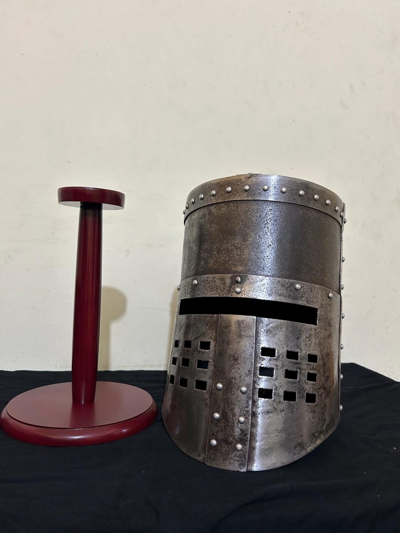 Black Knight Monty Python Helmet King Arthur Costume Holy Grail Xmas ...