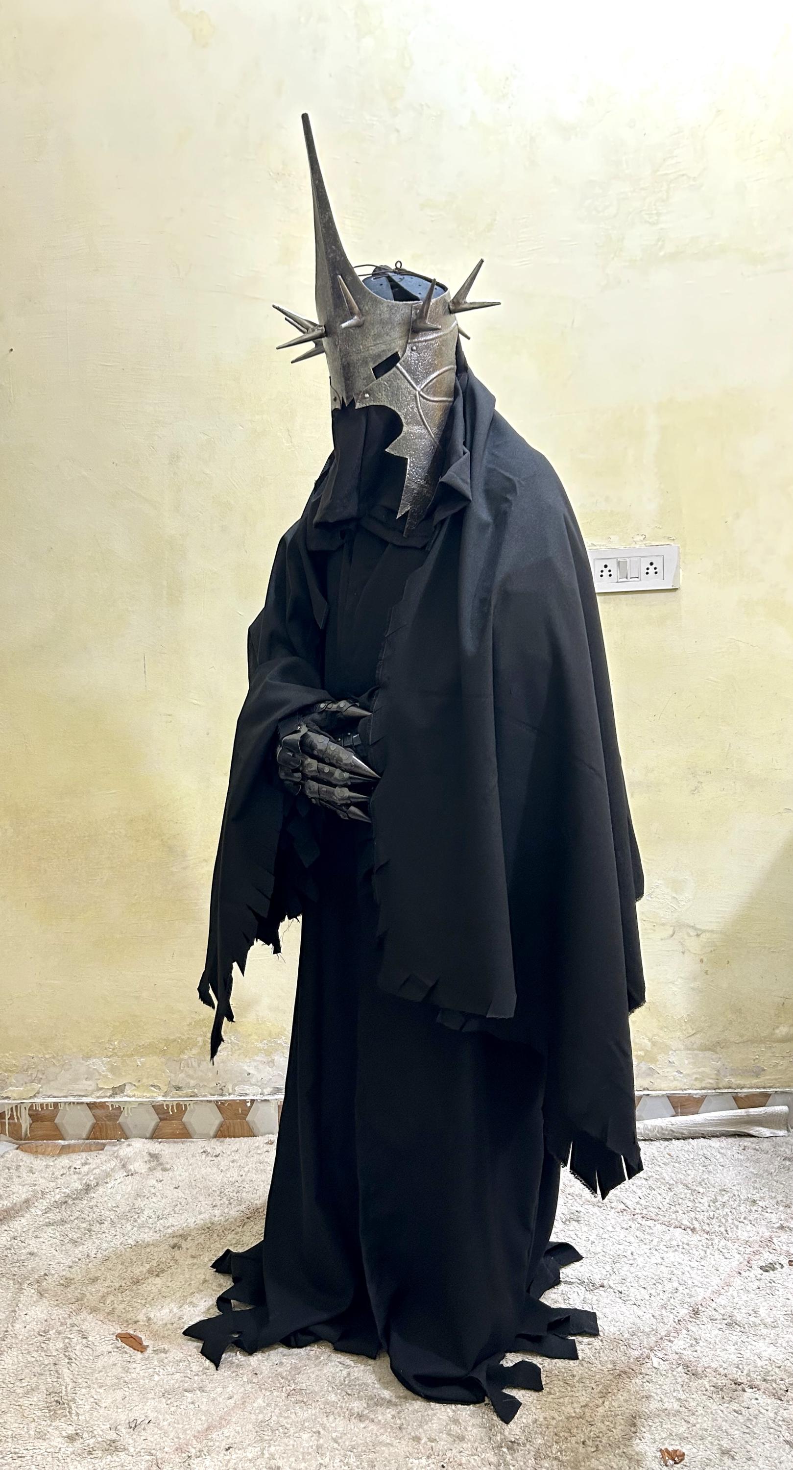 The Medieval Nazgul Black Ryder Costume Ring Wraith Witch King Movie ...