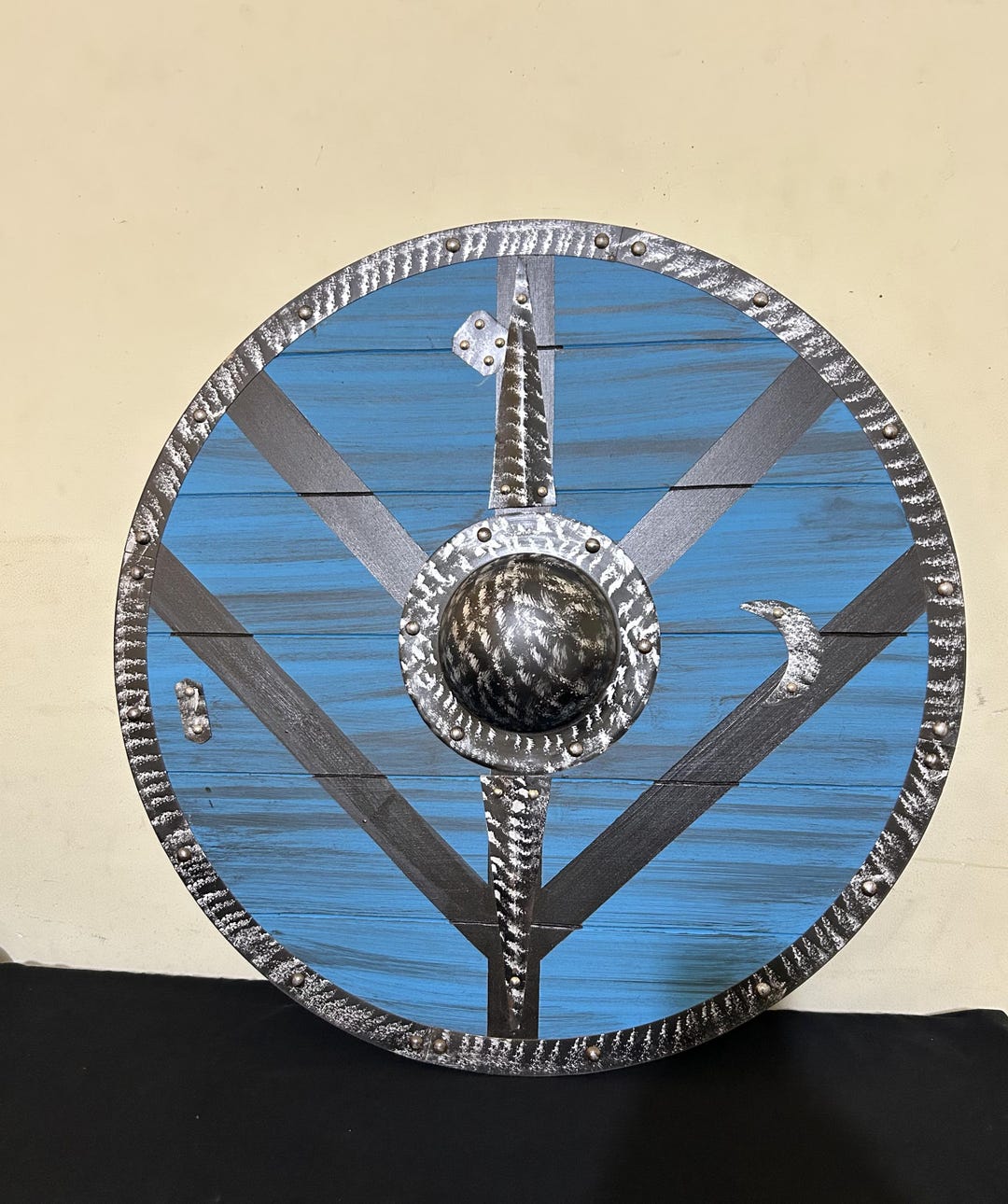 Medieval Wooden Round Shield Viking Norse Warrior Shield Wall ...