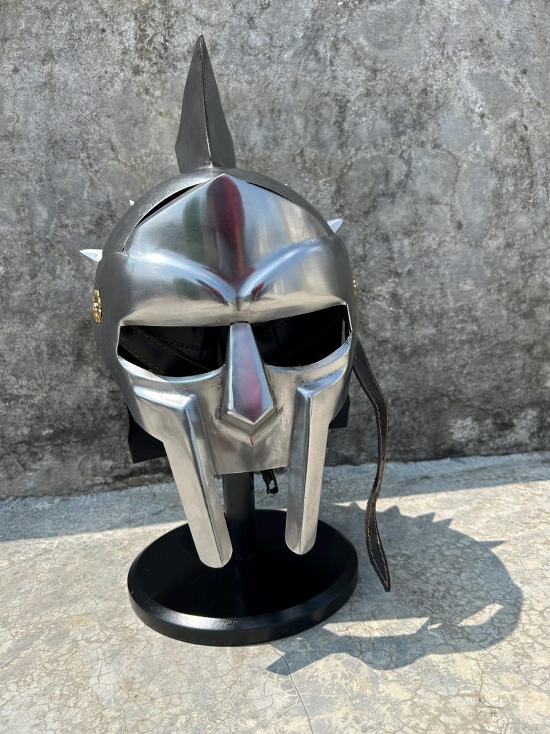 Gladiator Maximus Medieval Armor Helmet Knight Spartan Helmet LARP ...