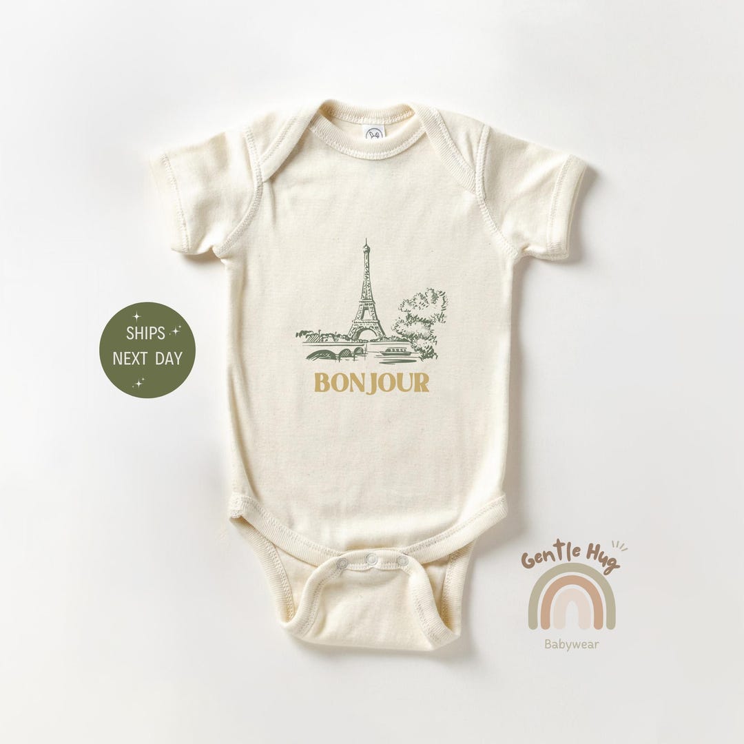 Cute French Baby Onesie®, Eiffel Tower Bodysuit, Traveler Baby Onesie ...