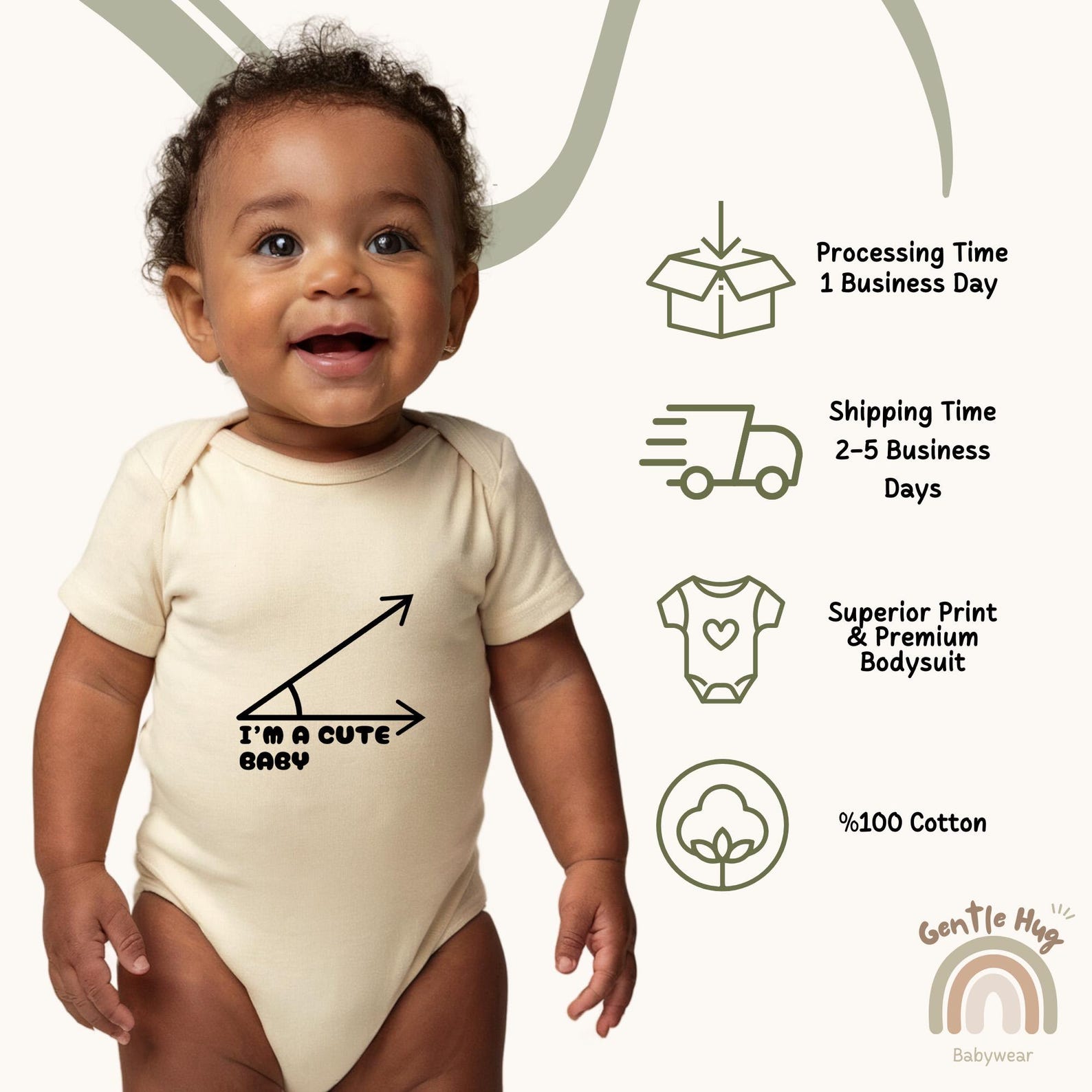 I Am Acute Baby Bodysuit, Funny Baby Onesie®, Math Baby Onesie®, Baby ...