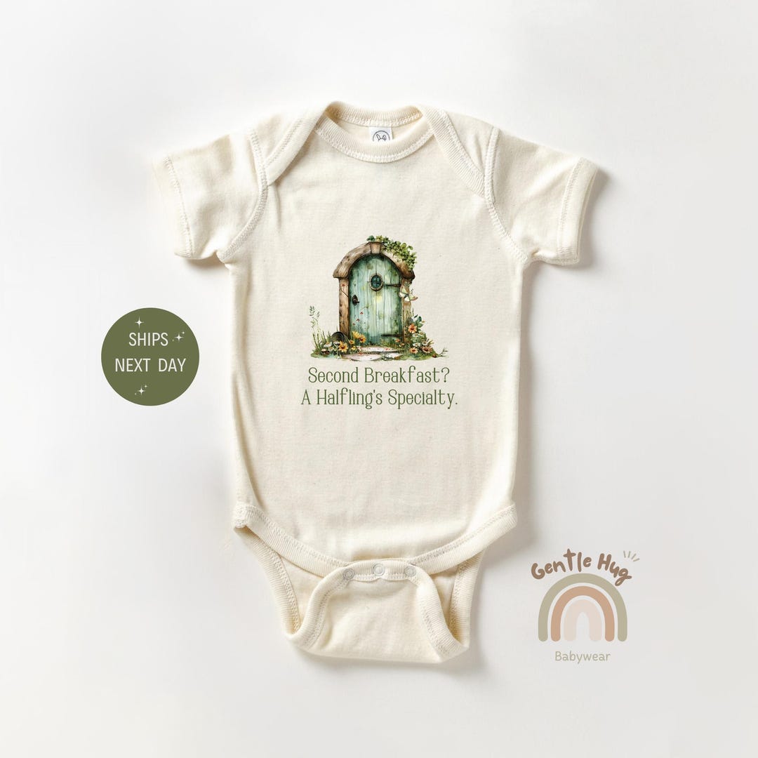 Halfling Bodysuit, Funny Halfling Bodysuit, Announcement Baby Bodysuit ...