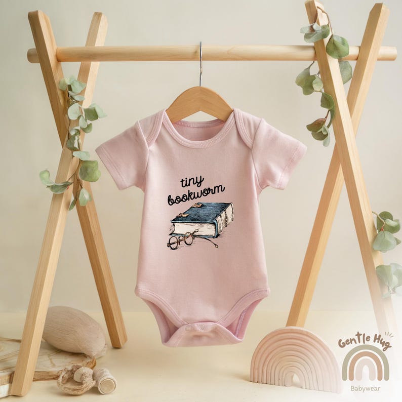 Future Bookworm Baby Onesie®, Tiny Bookworm Retro Baby Onesie®, Book ...