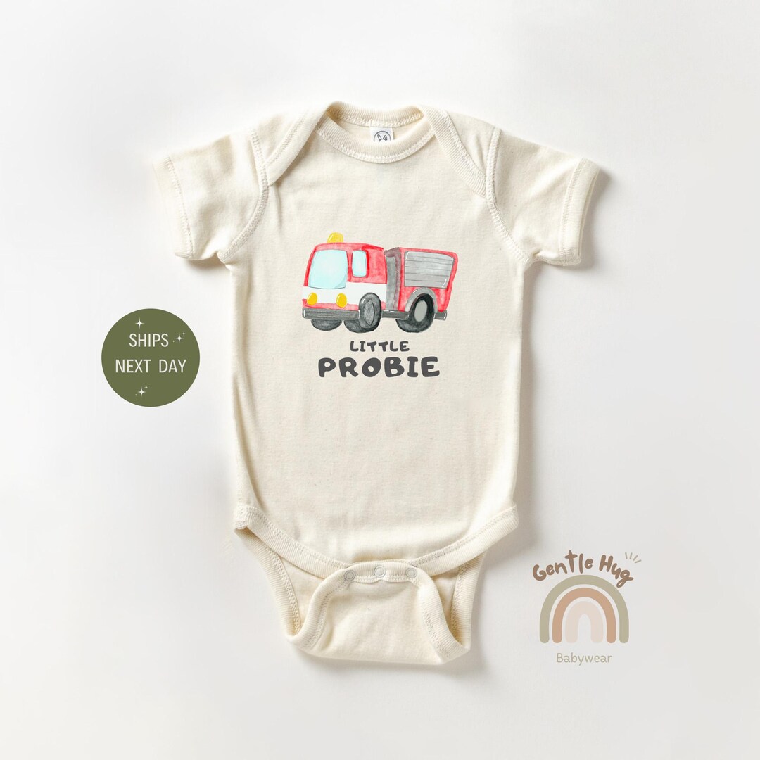 Little Probie Baby Bodysuit, Firefighter Baby Onesie®, Cute Firefighter ...