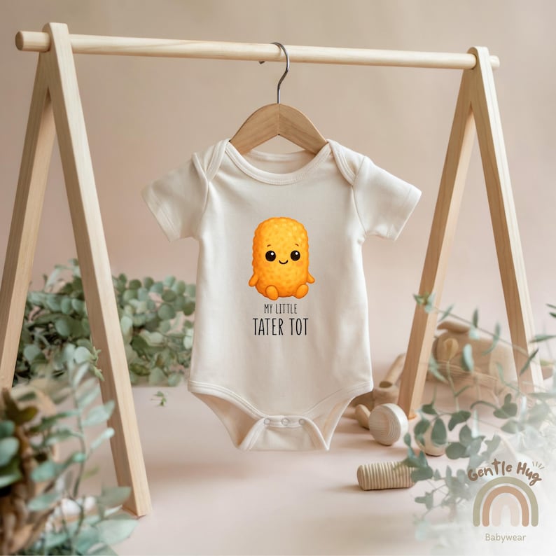 My Little Tater Tot Baby Bodysuit, Tater Tot Funny Baby Onesie®, Cute ...