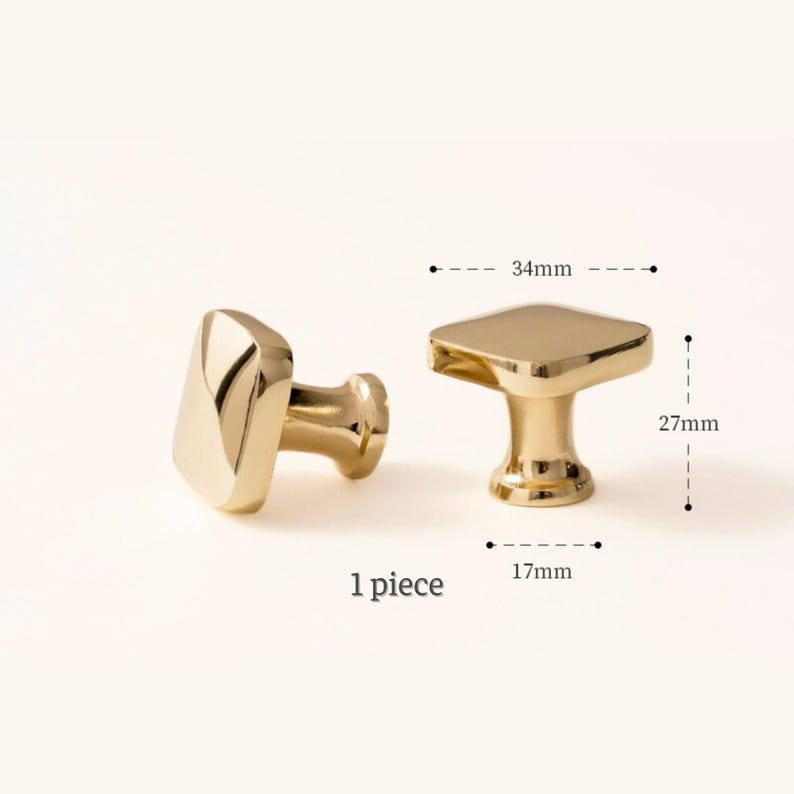 Modern Minimalist Brass Cabinet Handles - Gold Z Shape Drawer Pulls - Etsy