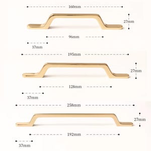 Modern Minimalist Brass Cabinet Handles - Gold Z Shape Drawer Pulls - Etsy