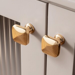 Modern Minimalist Brass Cabinet Handles - Gold Z Shape Drawer Pulls - Etsy