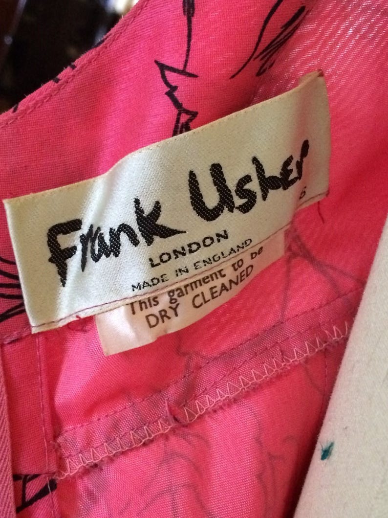 Frank Usher Evening Gown Dress Formal Prom Party Evening Pink Black ...