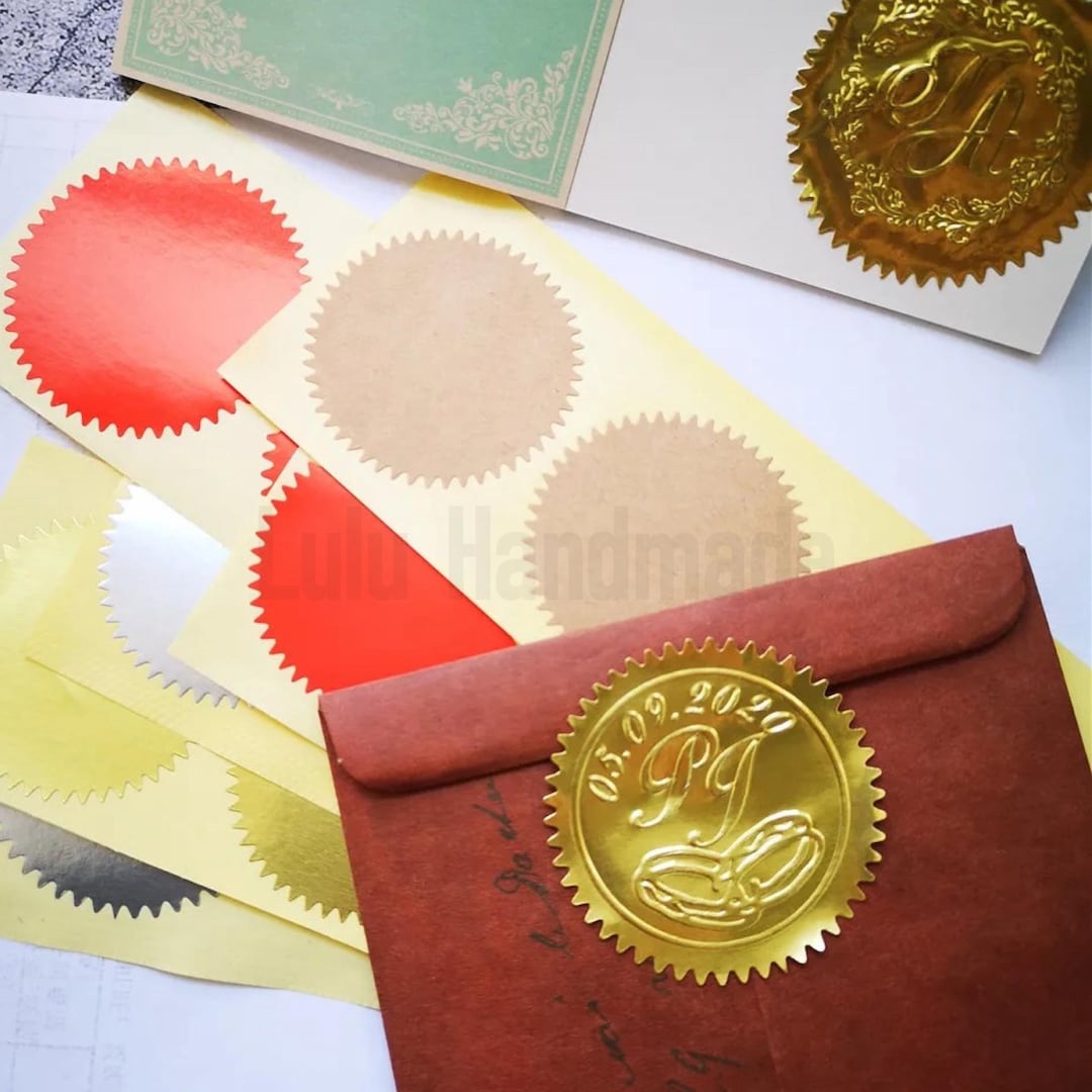 45mm Embosser Sticker for Embossing Stamp,customize Embosser Seal,gold ...