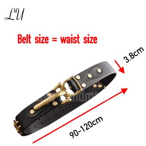 Handmade Littleton Cavalry Leather Belt, American Vintage Brass Leather ...