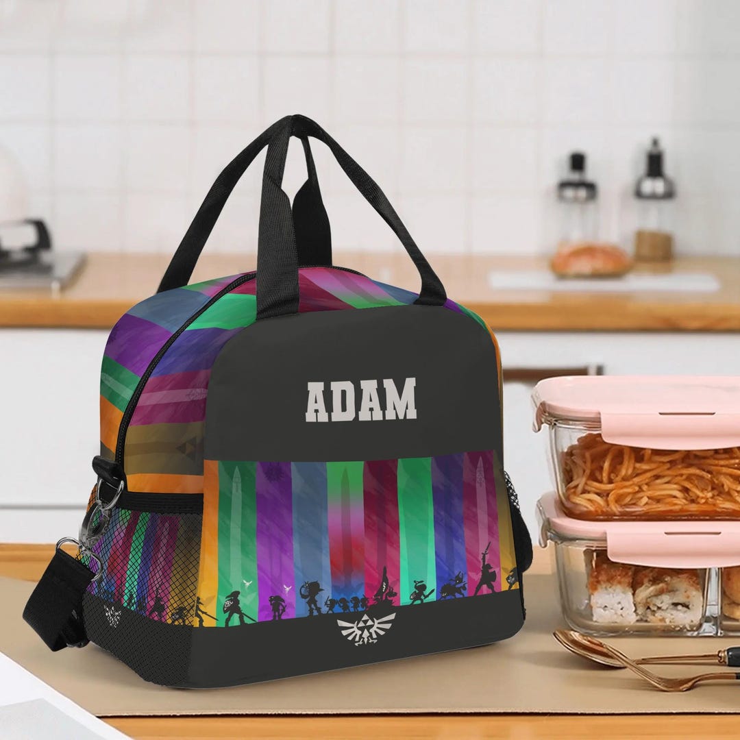 Personalized Zelda Lunch Bag Large Capacity, Secure Fit for Snacks ...