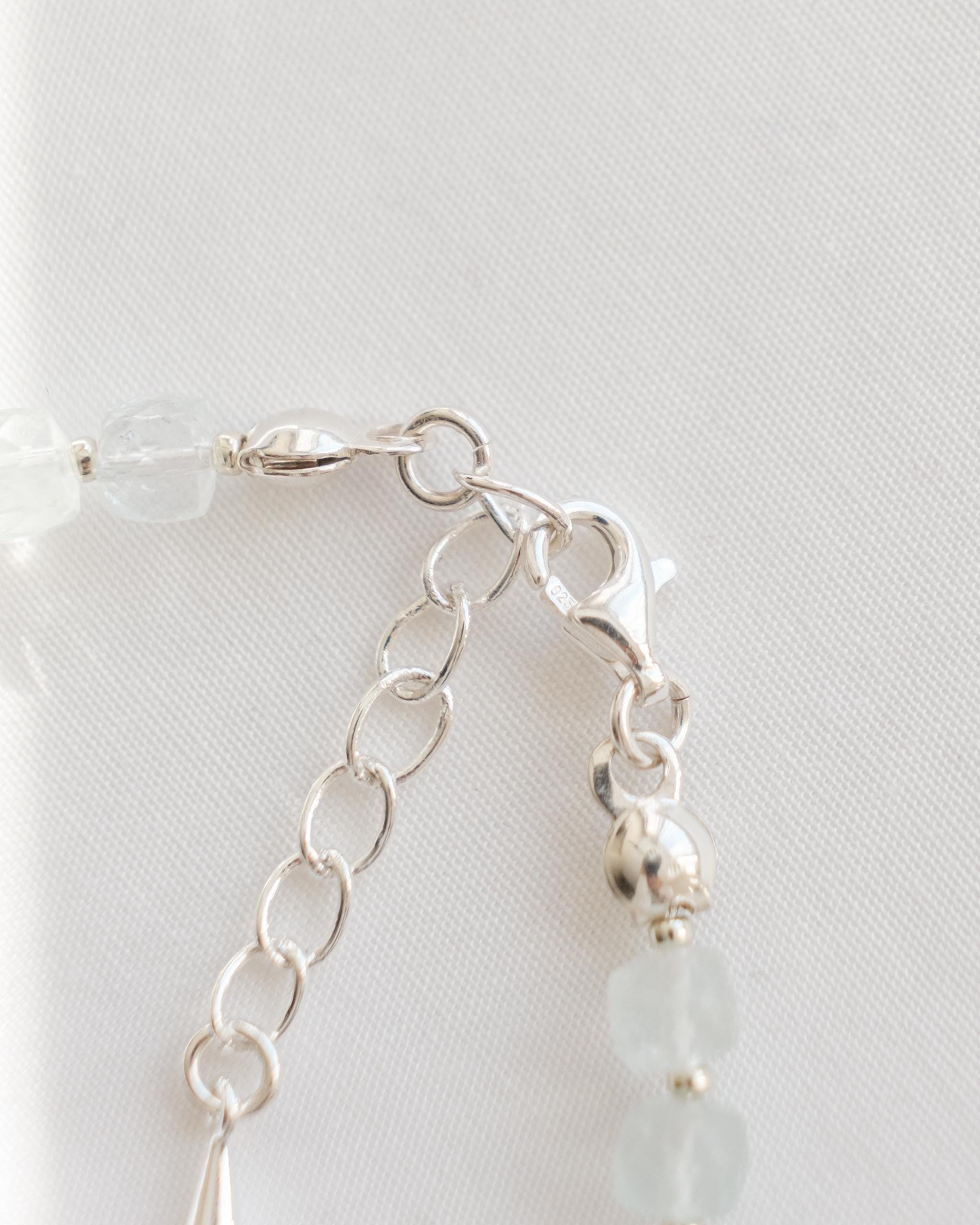 Ice Quartz and Sterling Silver Bracelet - Etsy