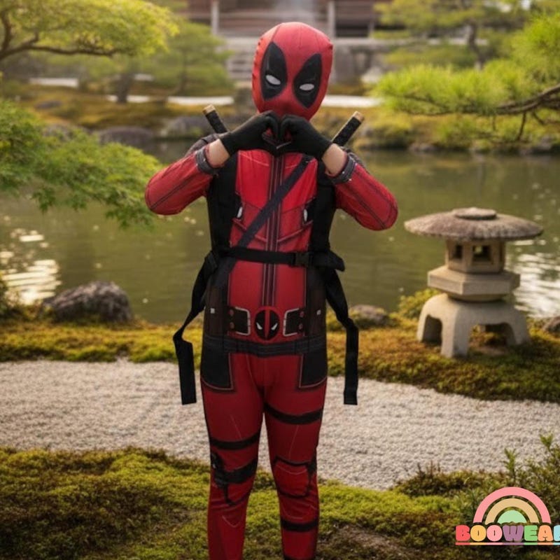 Deadpool Costume Kids With Swords - Etsy