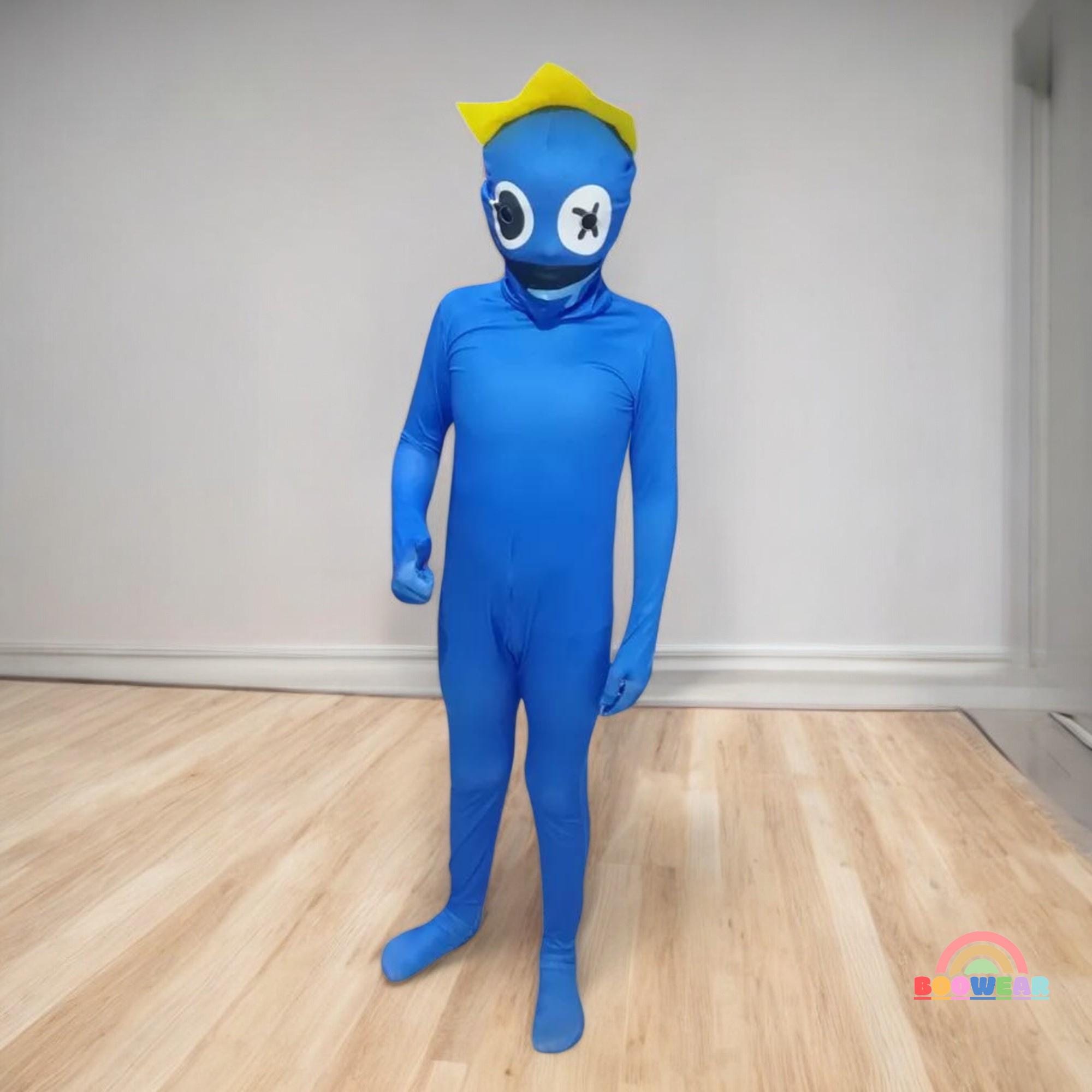 Rainbow Friends Blue Monster Kids Costume Halloween Children and Adult ...