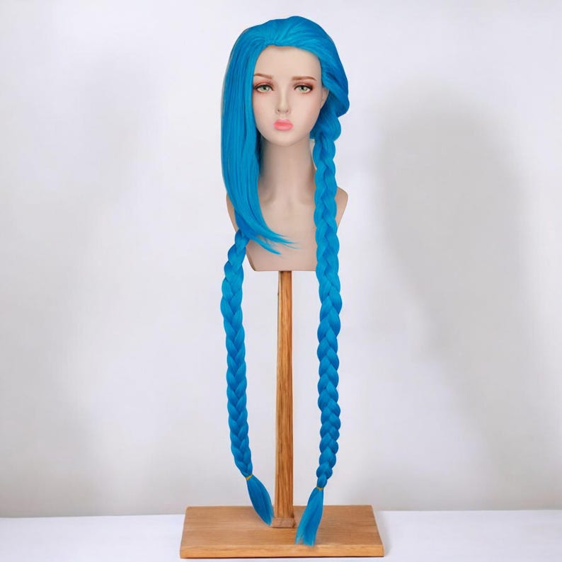 Jinx Wig Costume - Anime Cosplay Costume, Wig Accessories, Halloween ...