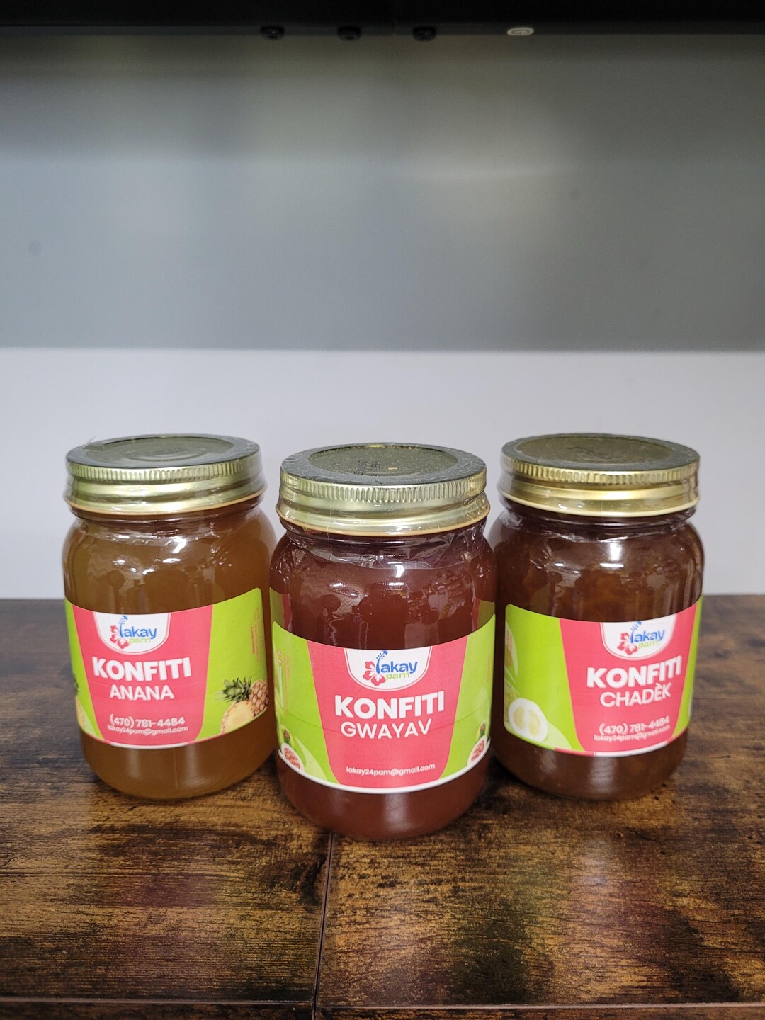 Haitian Jellies/jams/konfiti Anana(pineapples)/chadèk (white Grapefruit ...