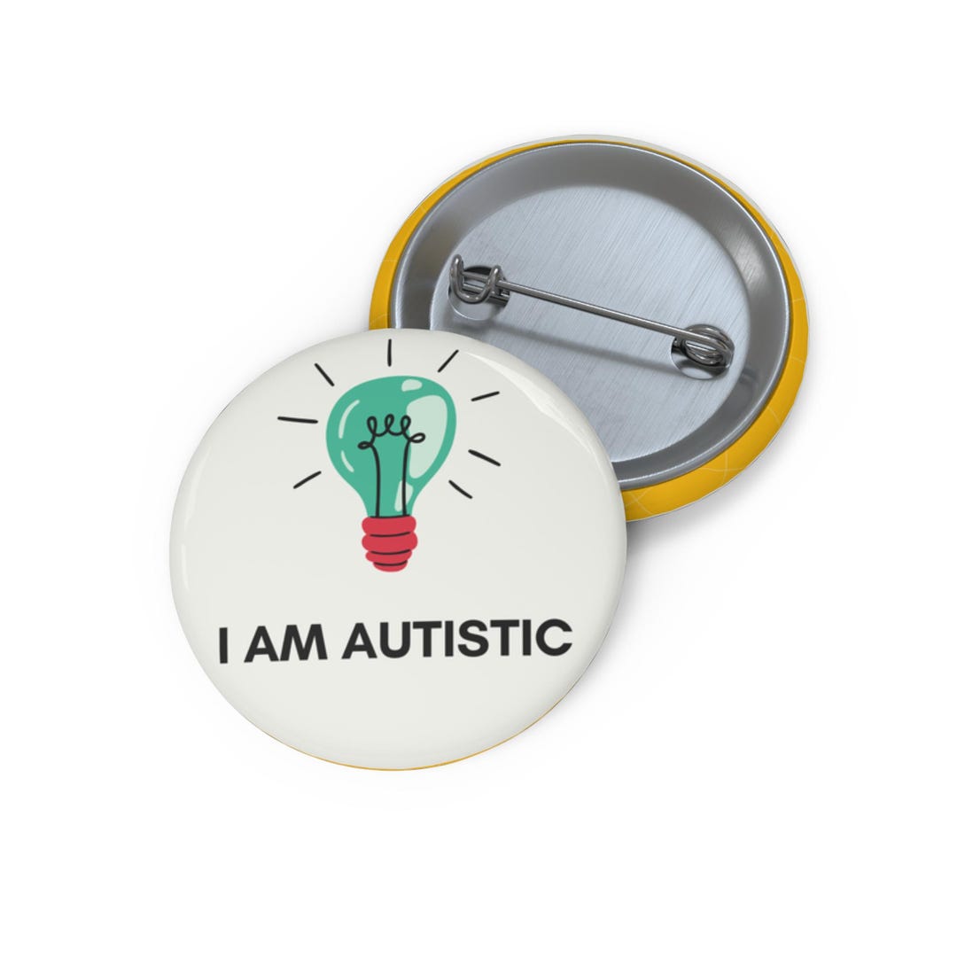 Neurodiversity Awareness Pin Button Hidden Disabilities Badges Autism ...