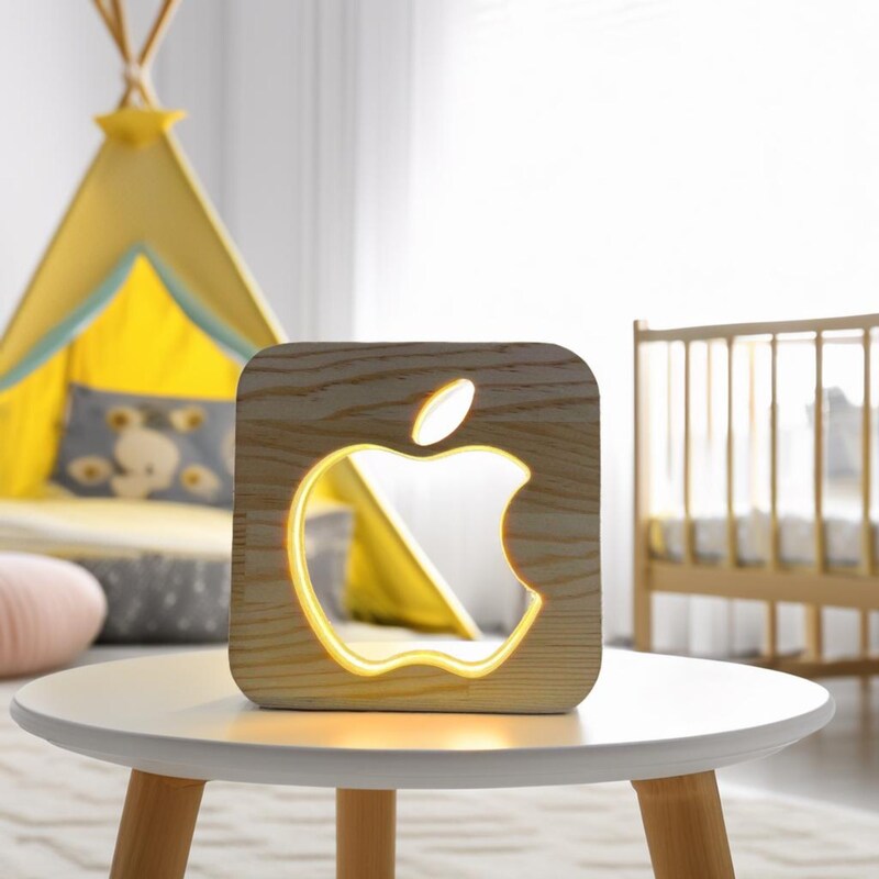 Apple Night Light - Etsy