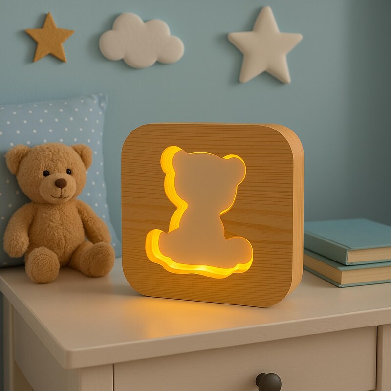 Teddy Bear Lamp - Etsy