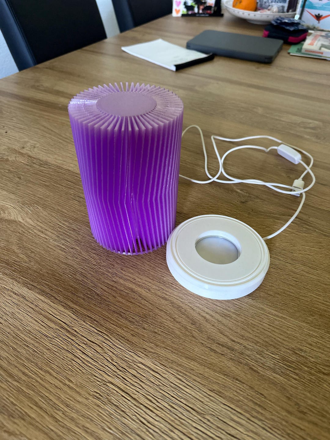 Modern LED Table Lamp Purple USB Mood Light Decorative Lamp - Etsy