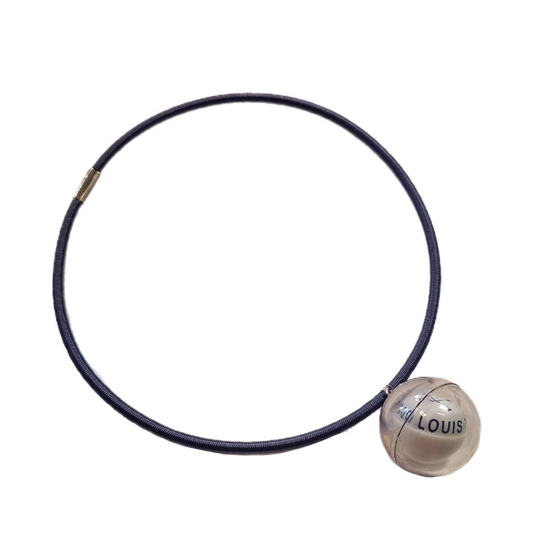 Louis Vuitton (authentic) Limited 2000 Cup Blue & White Compass Choker ...