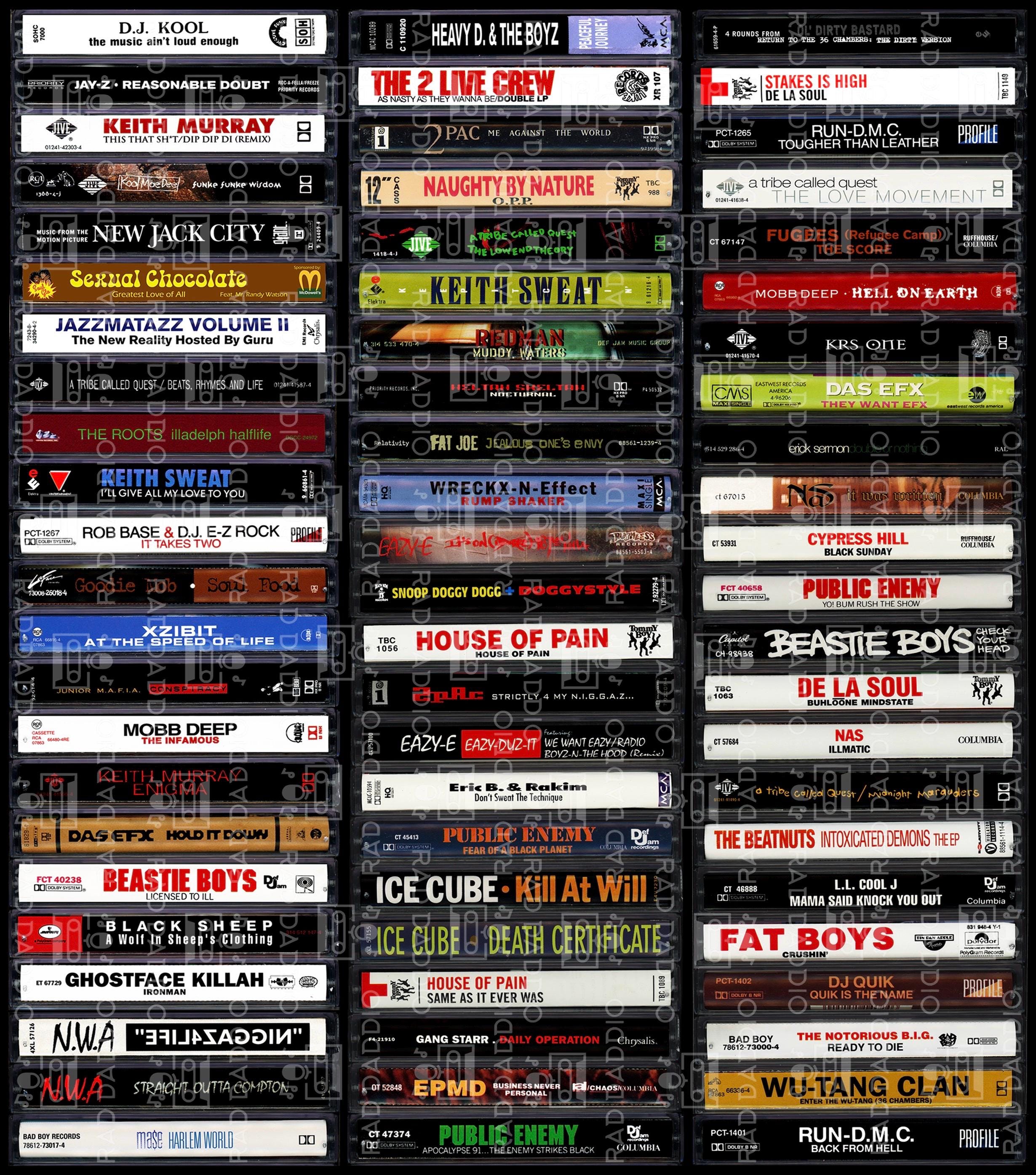 80s 90s Rap Hip Hop Cassette Tape Tumbler Wrap Png or Svg Digital 20oz ...