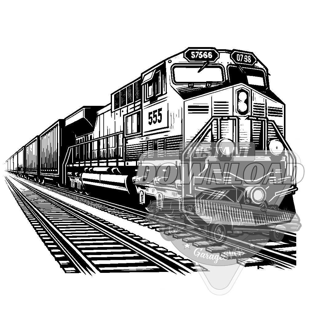 Freight Train SVG Bundle - Etsy