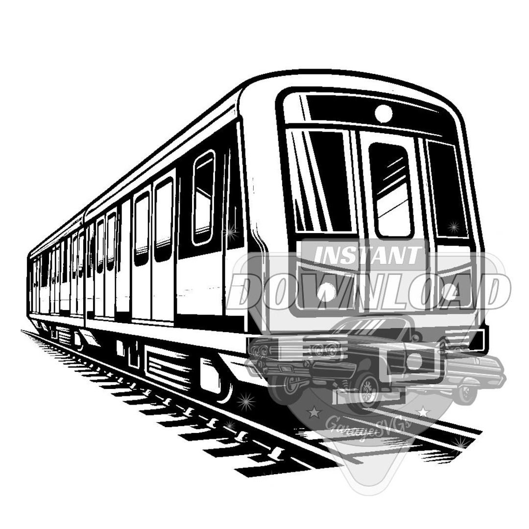 Metro Train SVG Bundle - Etsy