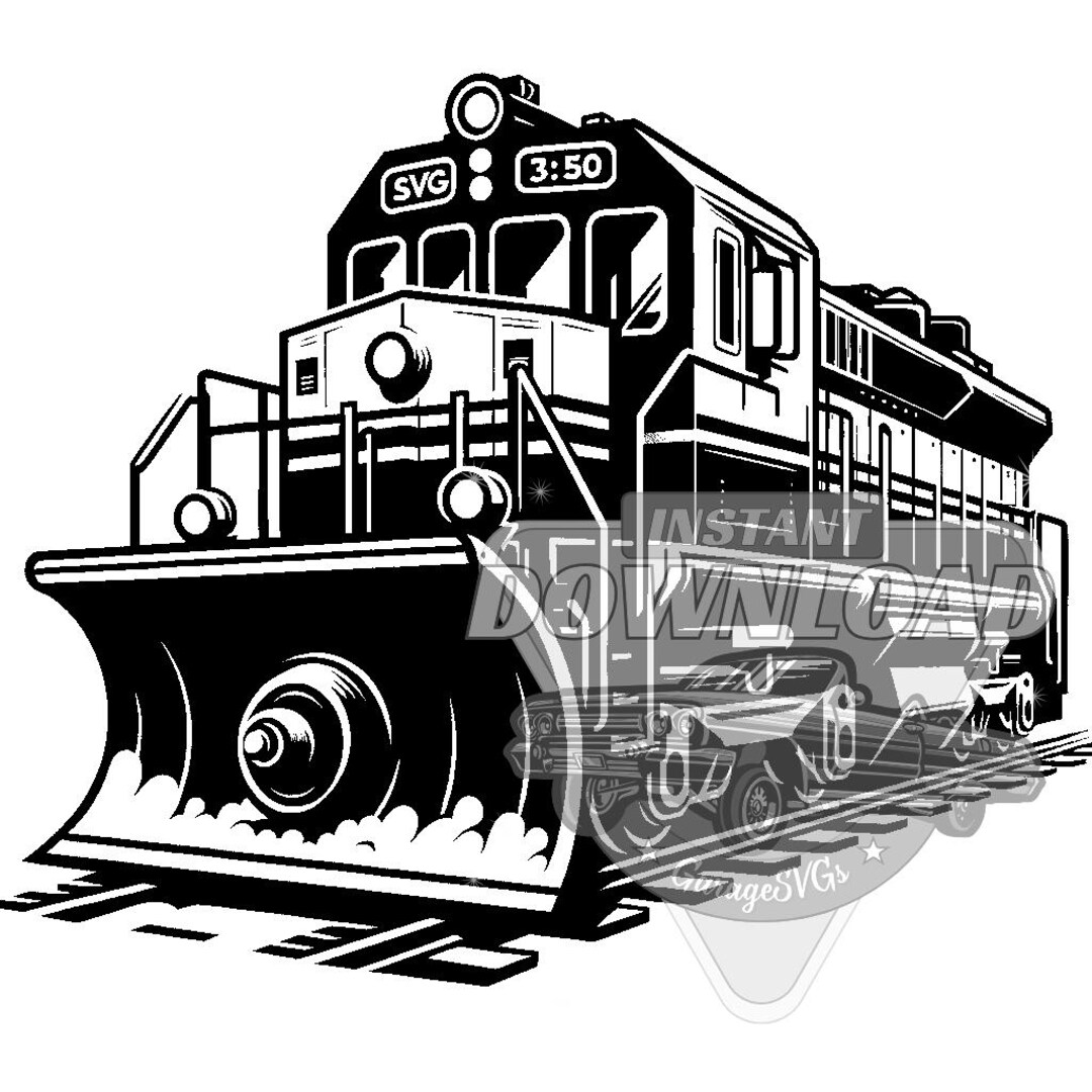 Snowplow Train SVG Bundle - Etsy