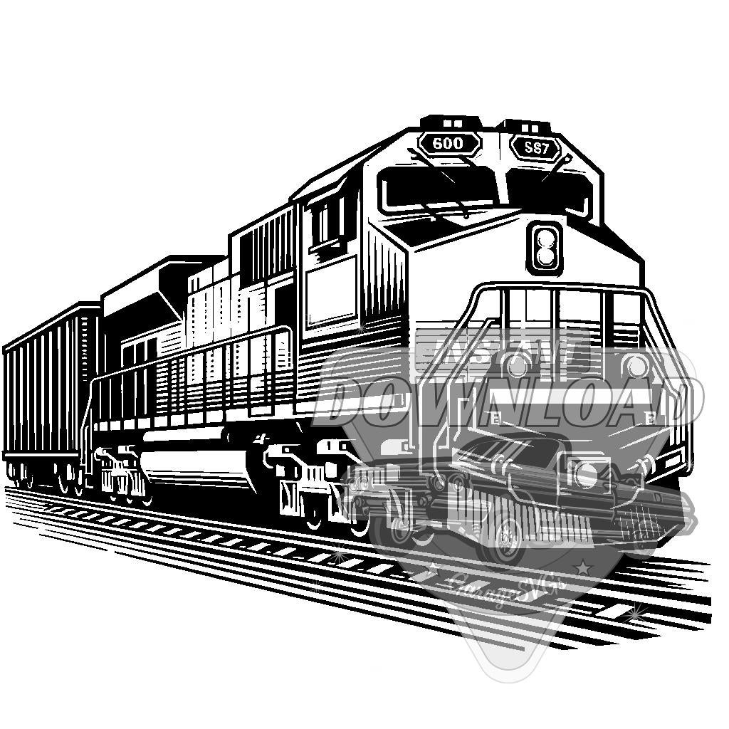 Freight Train SVG Bundle - Etsy