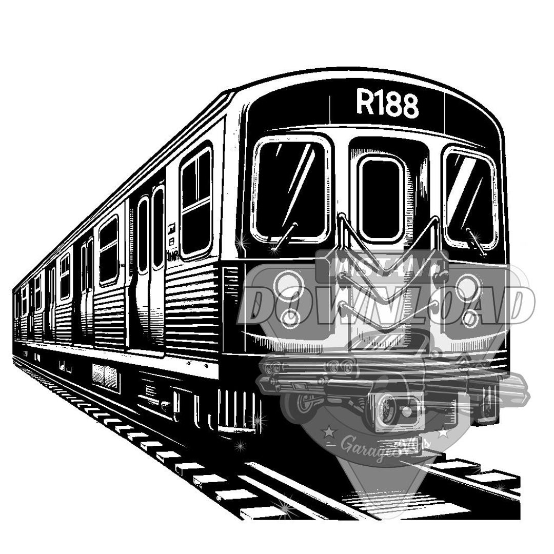 R188 Subway Car SVG Bundle - Etsy