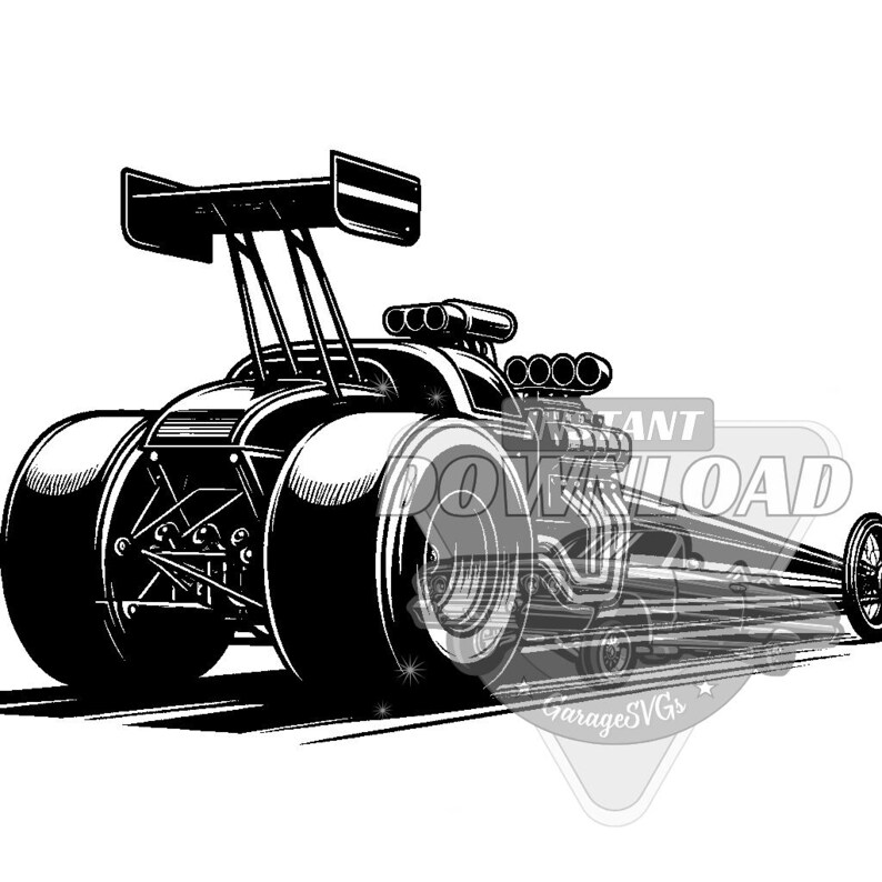 Dragster SVG Bundle - Etsy