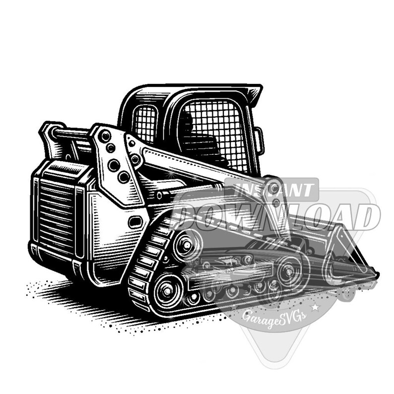 Compact Track Loader SVG Bundle - Etsy