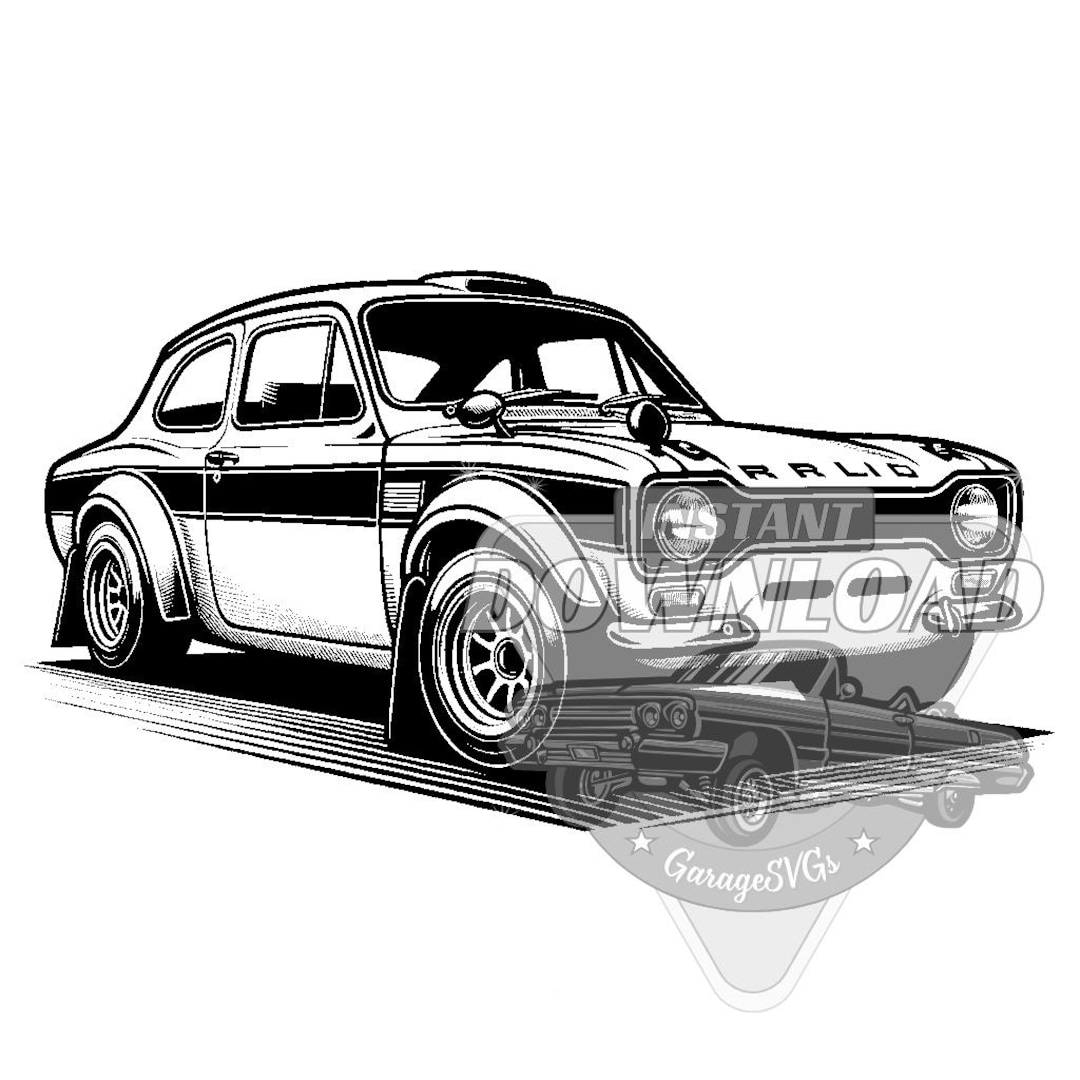 Vintage Rally Car SVG Bundle - Etsy