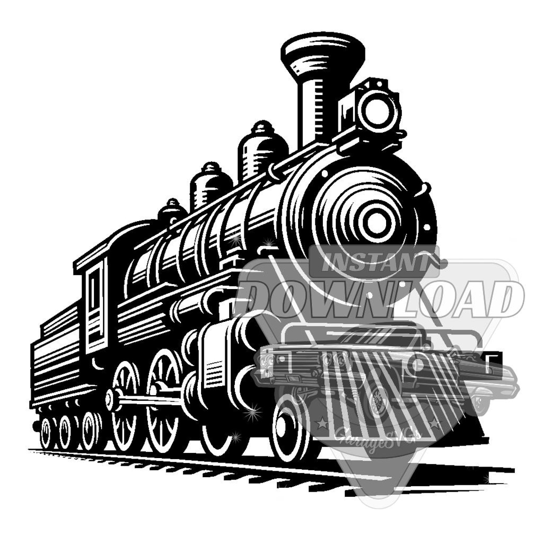 Steam Locomotive SVG Bundle - Etsy